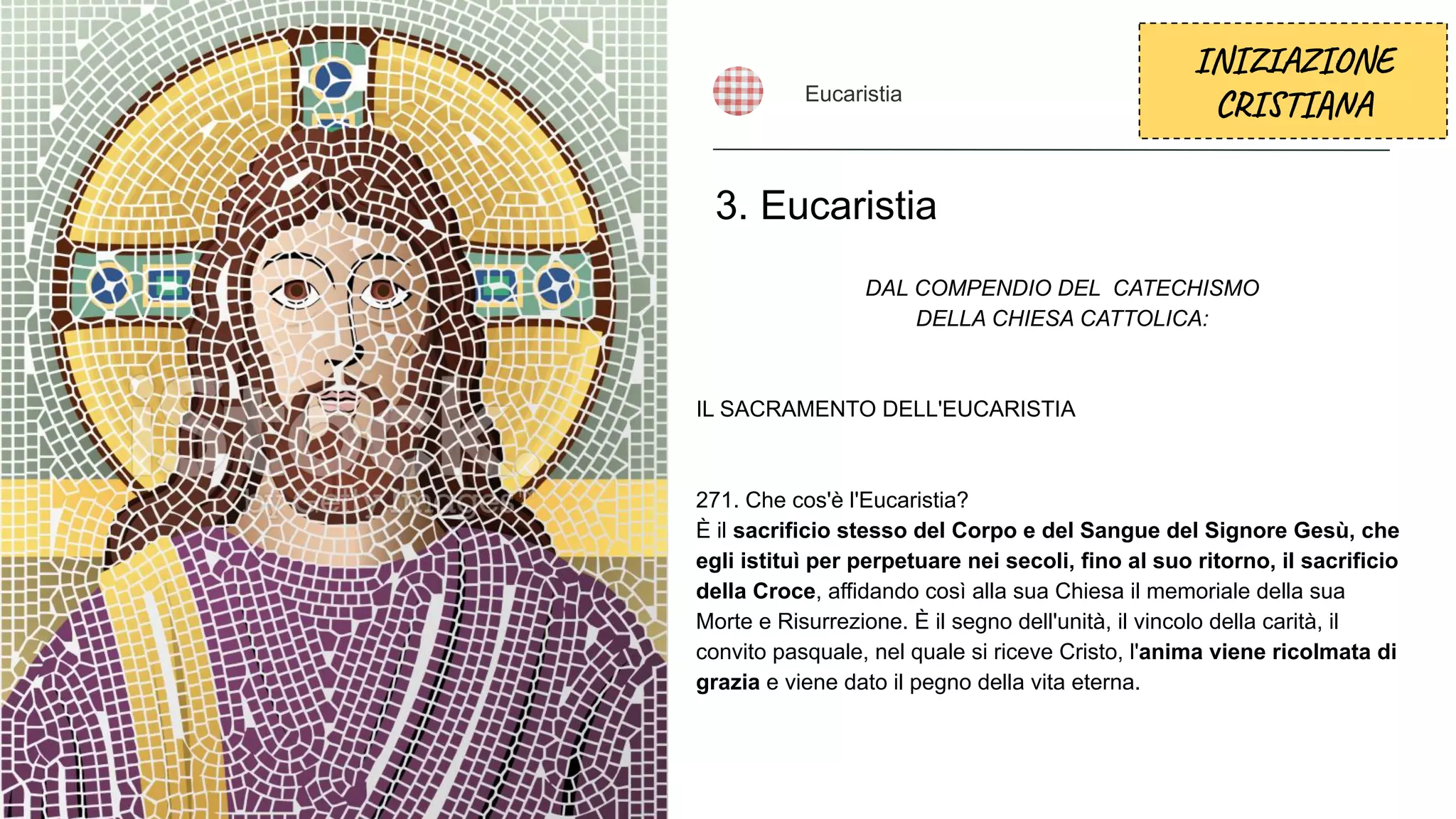 Catechesi Giovanile - Cap.XXVI - Eucaristia | PDF