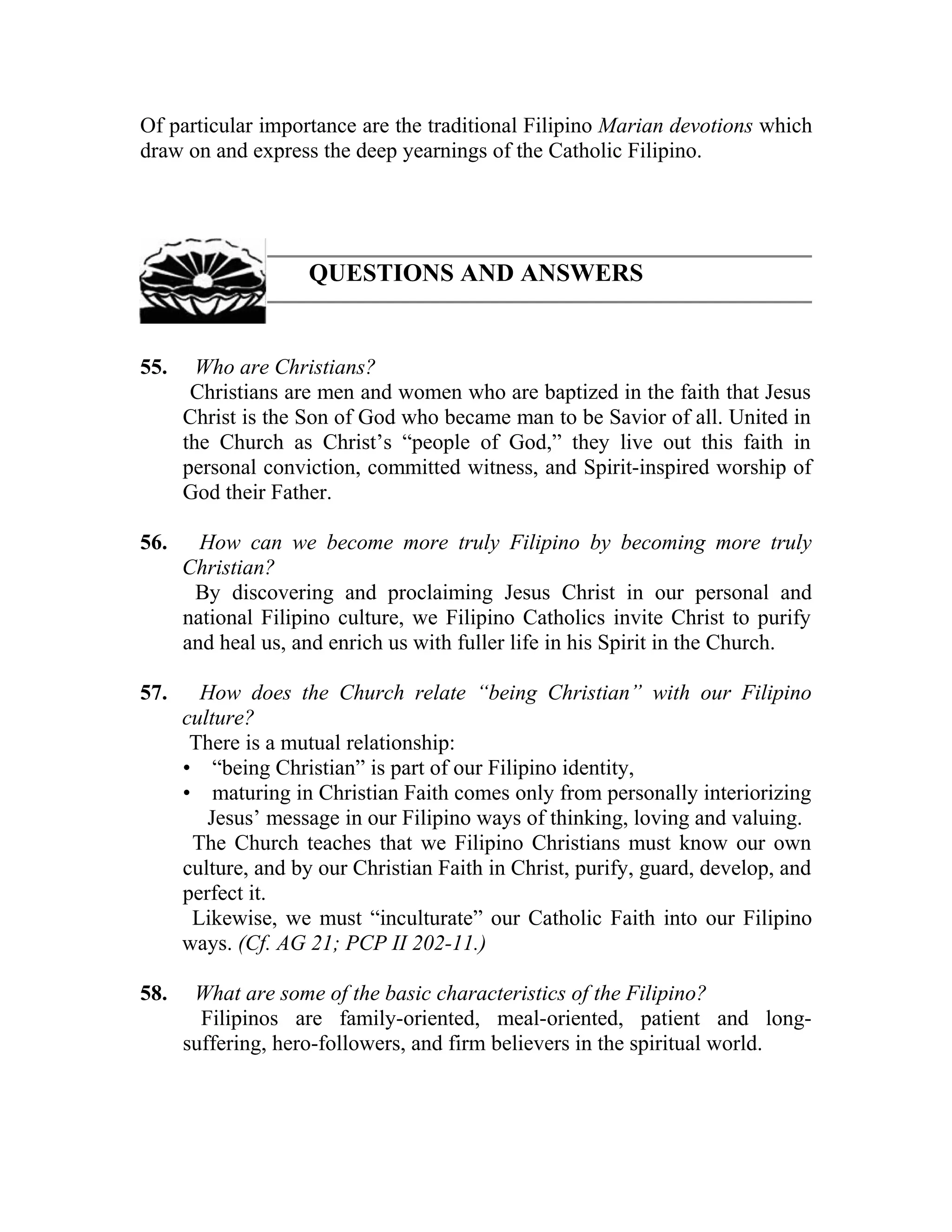 Catechism for filipino catholics (cfc) | DOC
