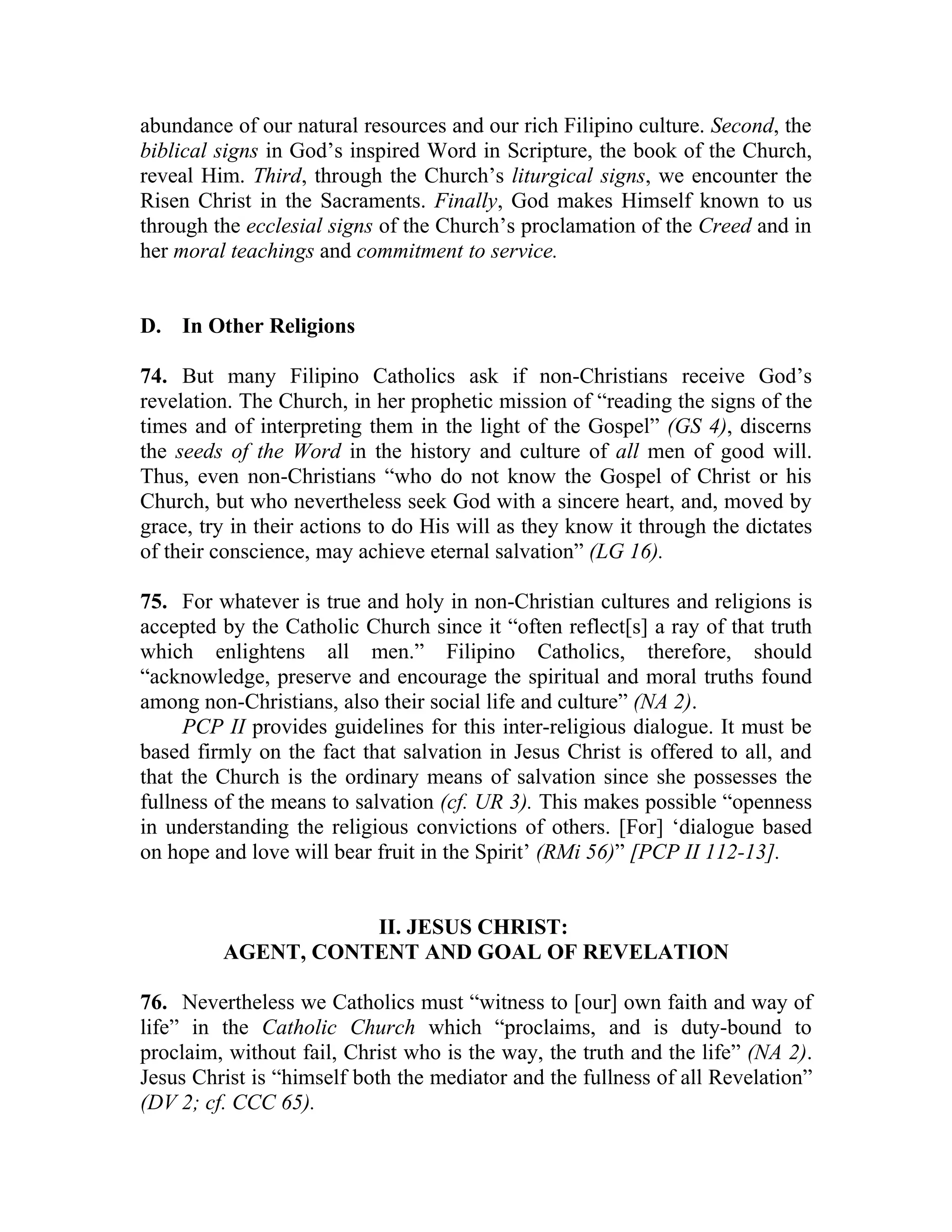 Catechism for filipino catholics (cfc) | DOC