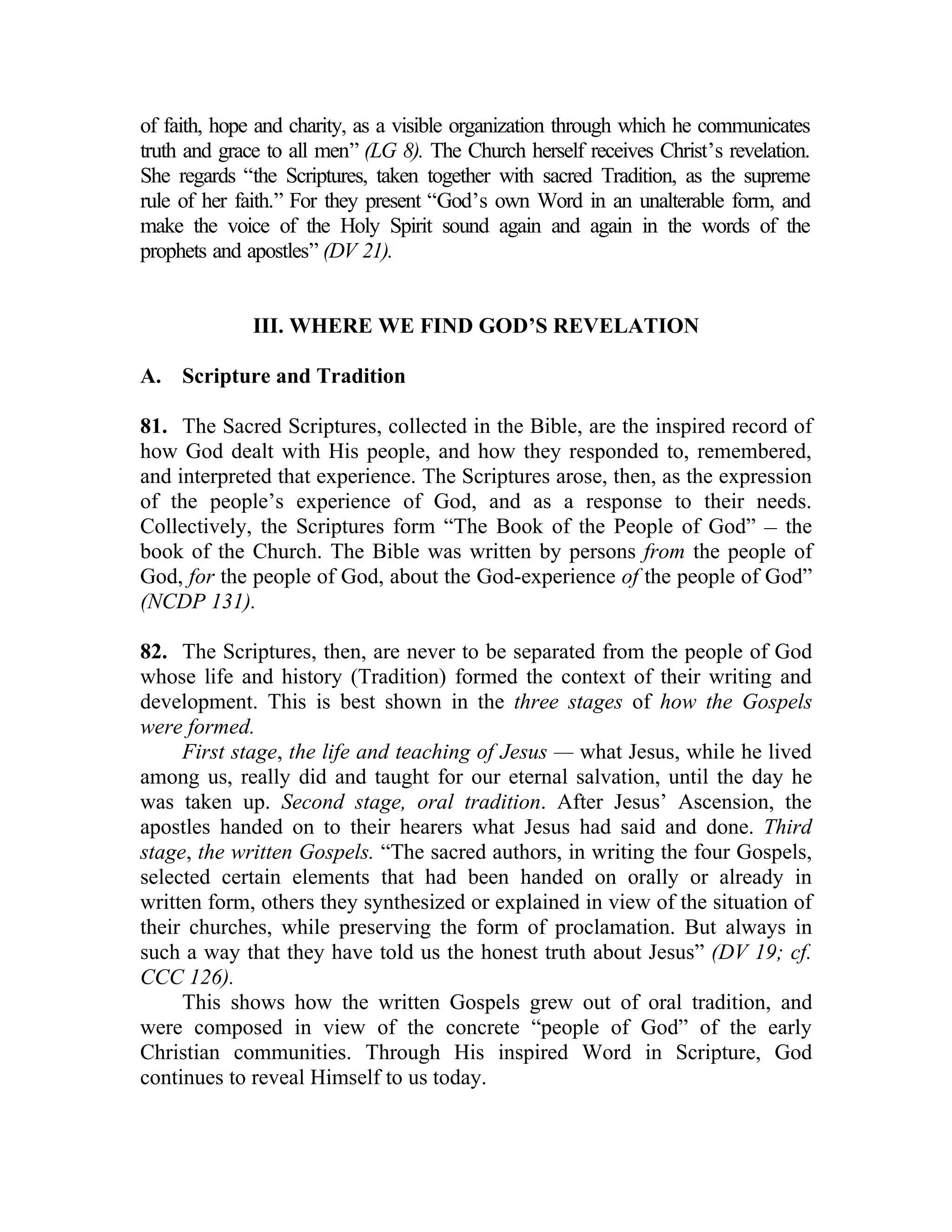 Catechism for filipino catholics (cfc) | DOC