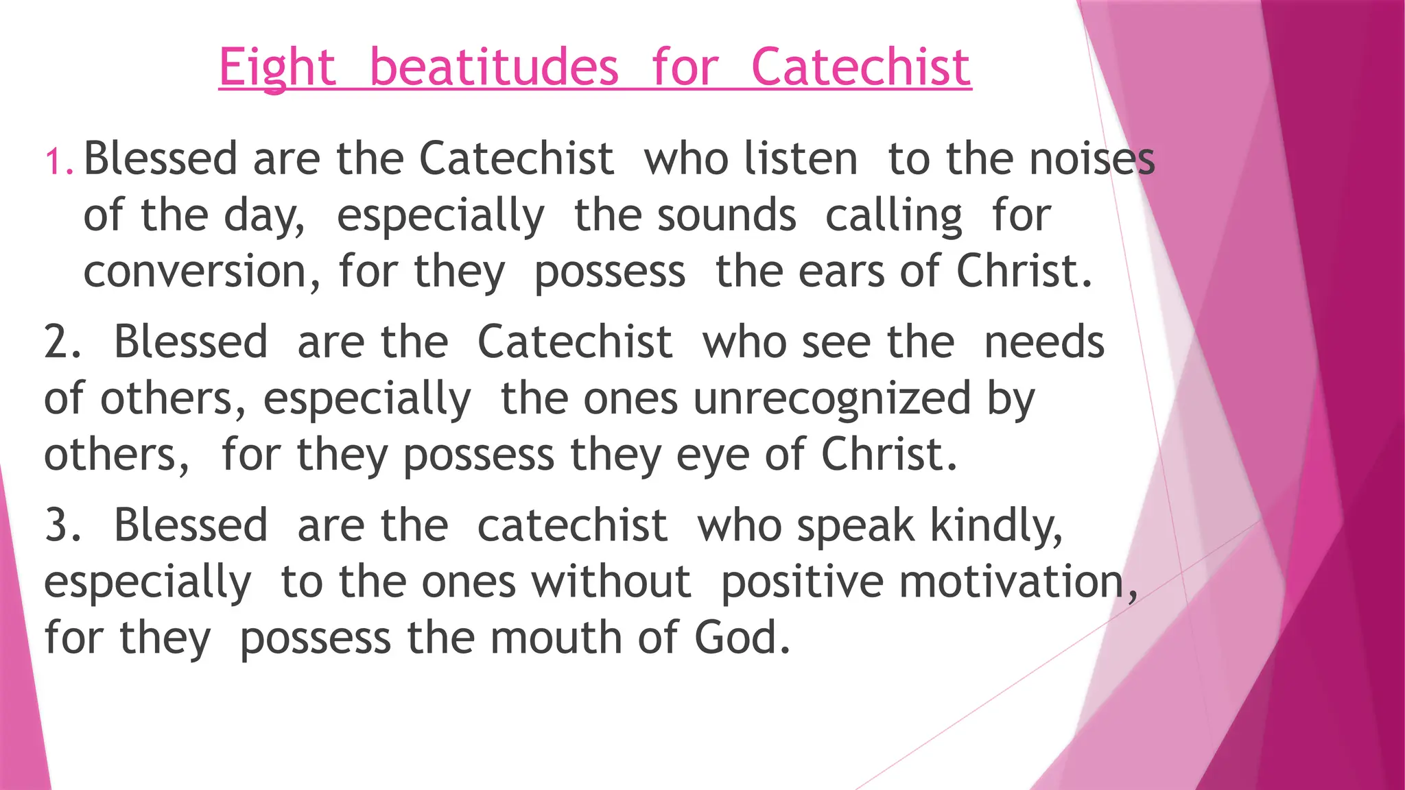 Presentation for Catechist Orientation Seminar | PPTX