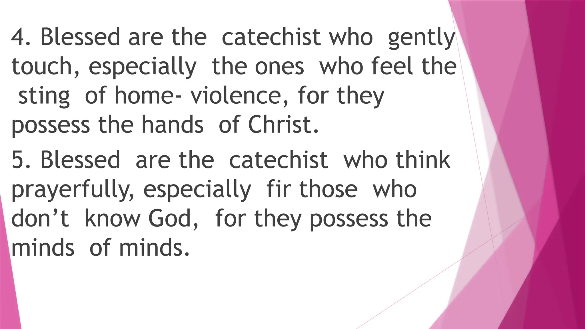 Presentation for Catechist Orientation Seminar | PPTX