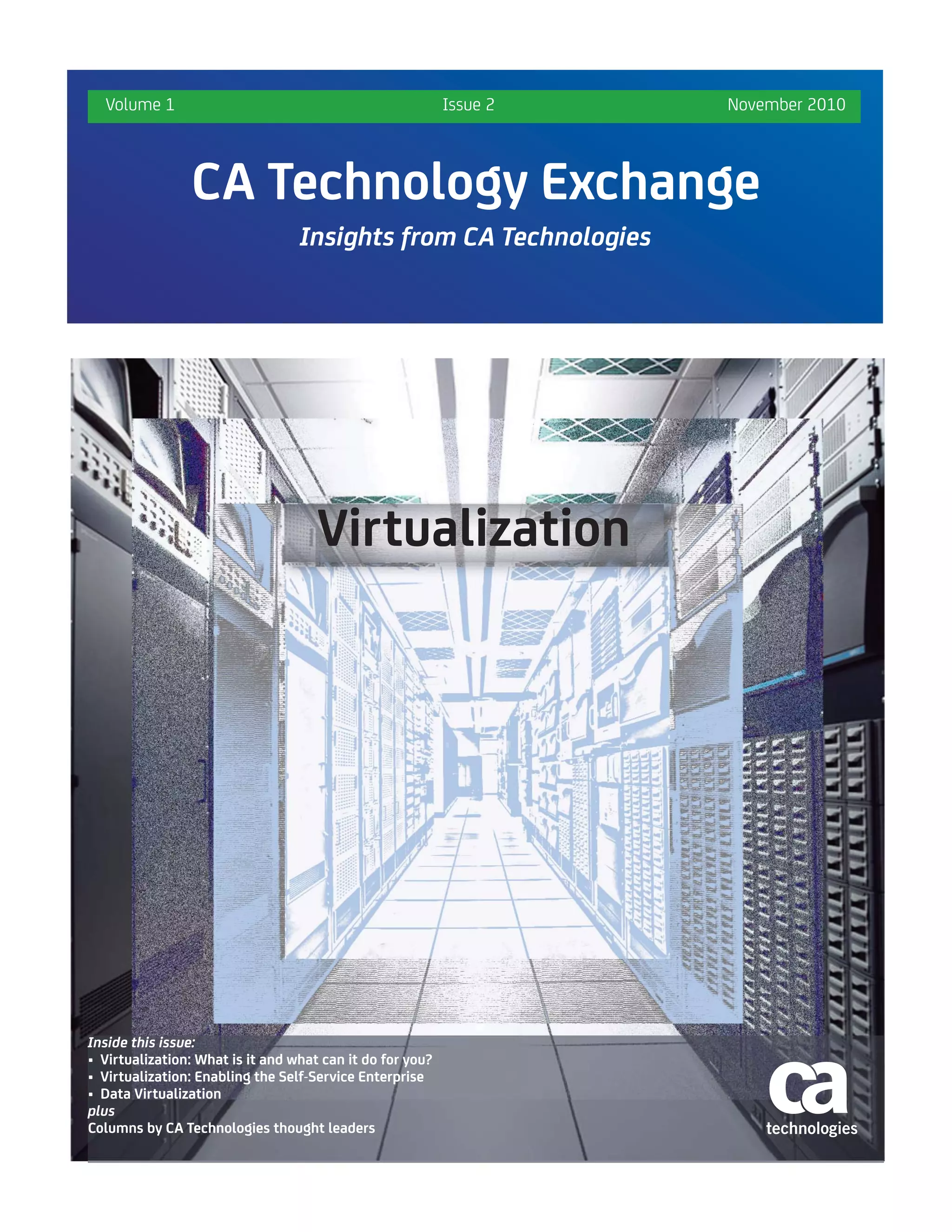 Ca technology exchange virtualization | PDF