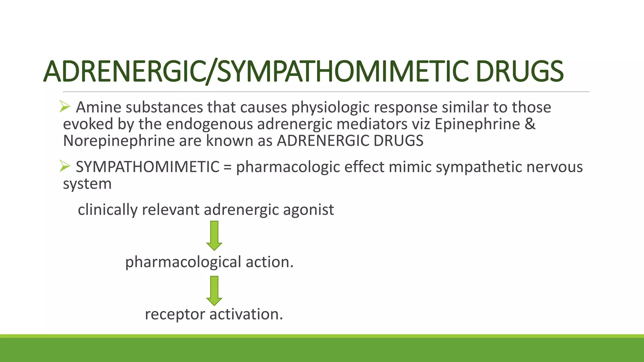 Catecholamines & noncatecholamines | PPTX