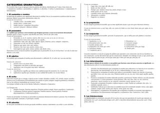 Categorias gramaticales | PDF