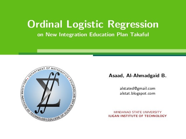 Ordinal Logistic Regression