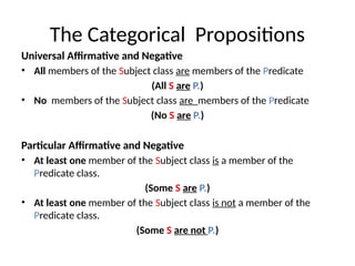 CATEGORICAL PROPOSITION.pptxwefjbwejbfjwbfkjbfrk | PPT