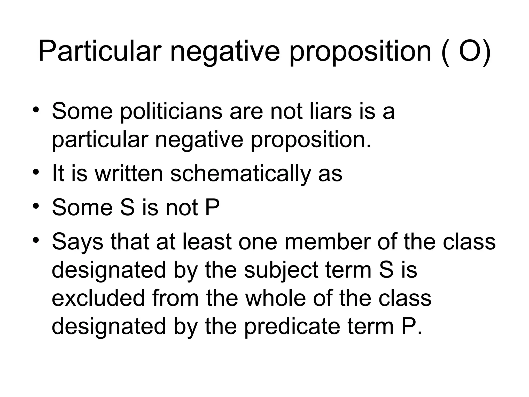Categorical propositions | PPT
