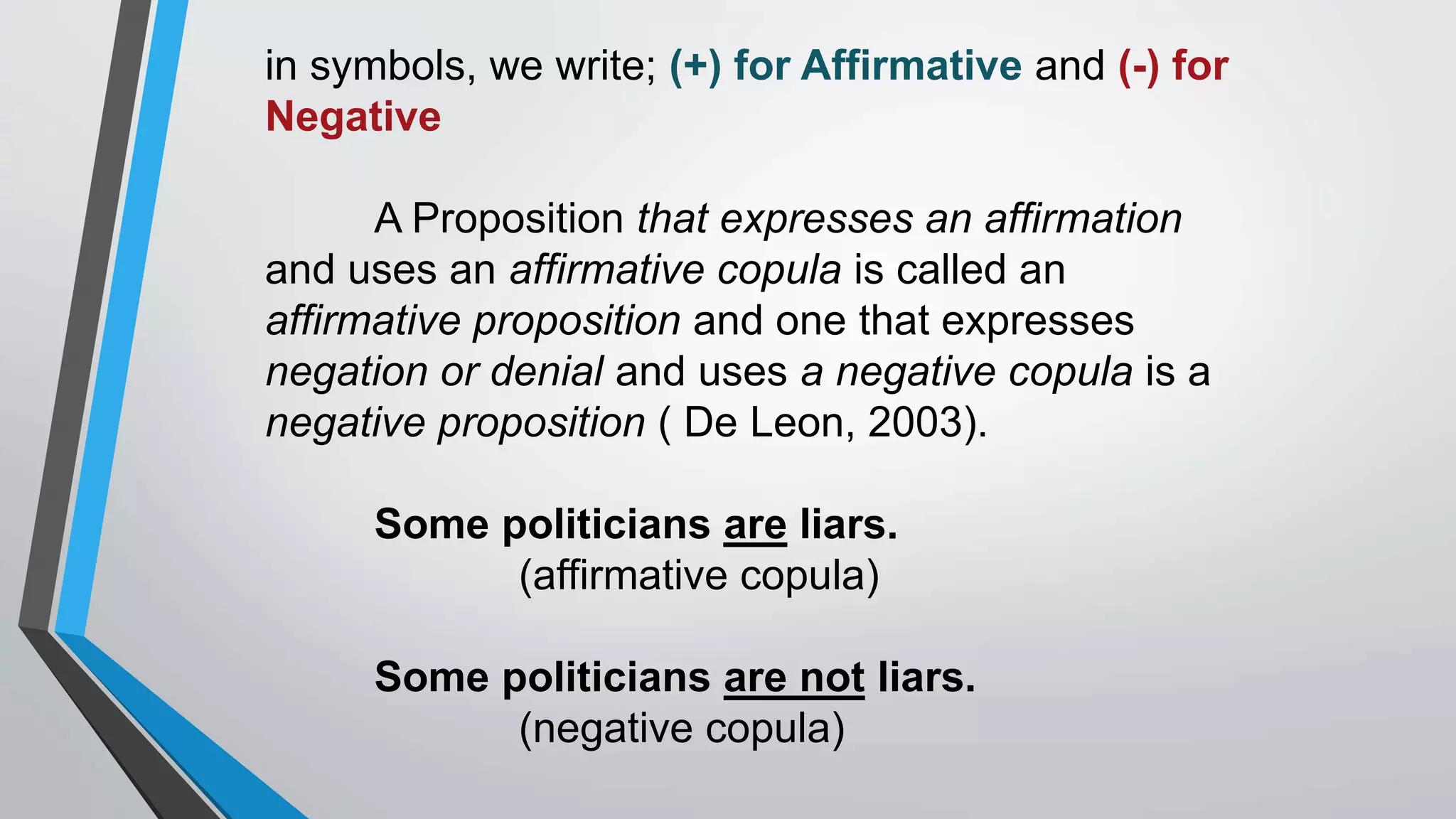 Categorical Propositions- Logic | PPTX