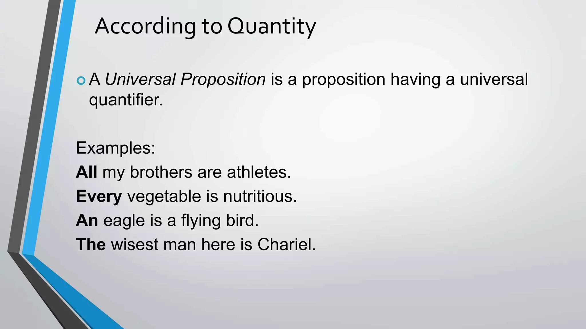 Categorical Propositions- Logic | PPTX