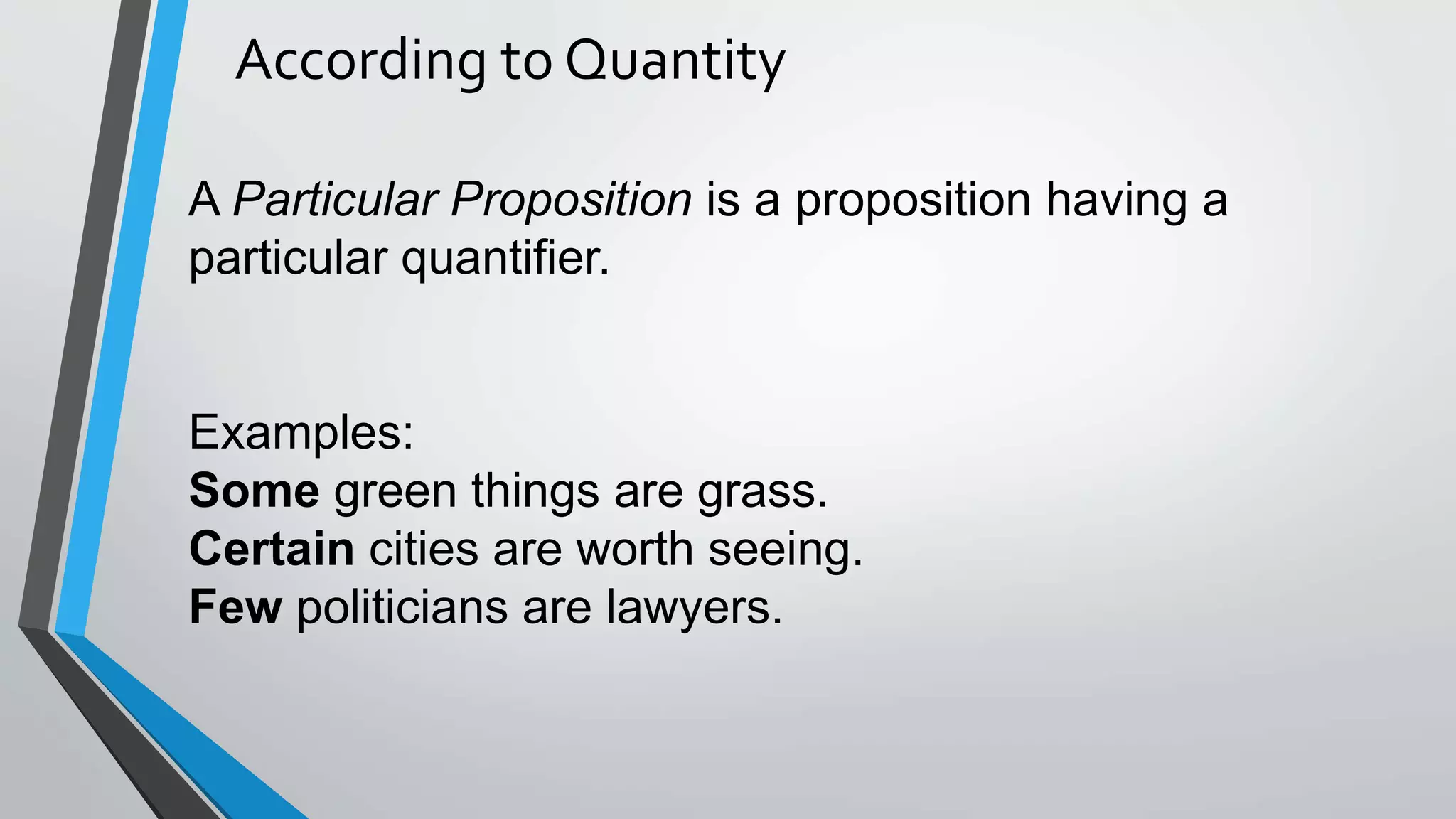 Categorical Propositions- Logic | PPTX