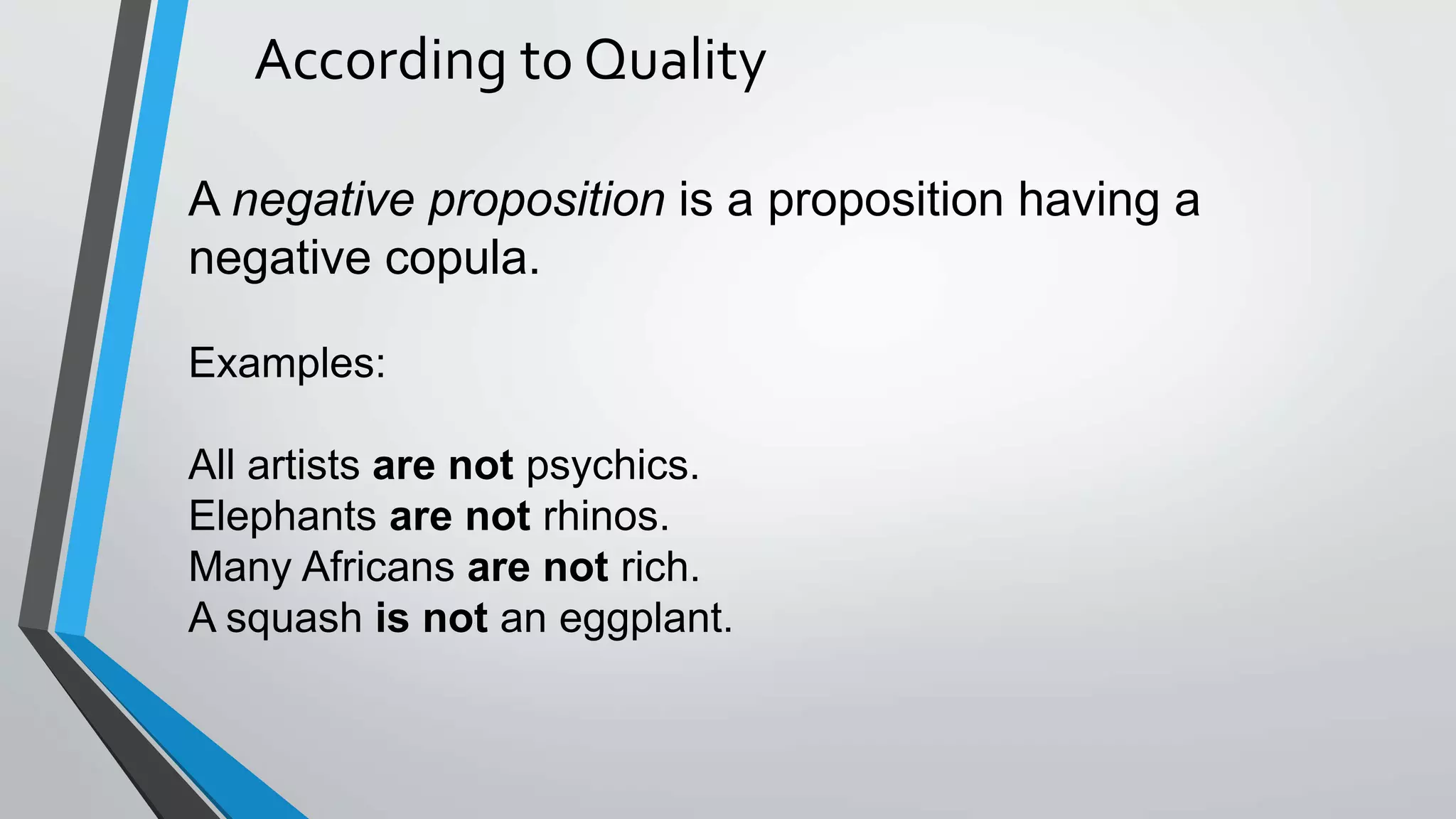 Categorical Propositions- Logic | PPTX