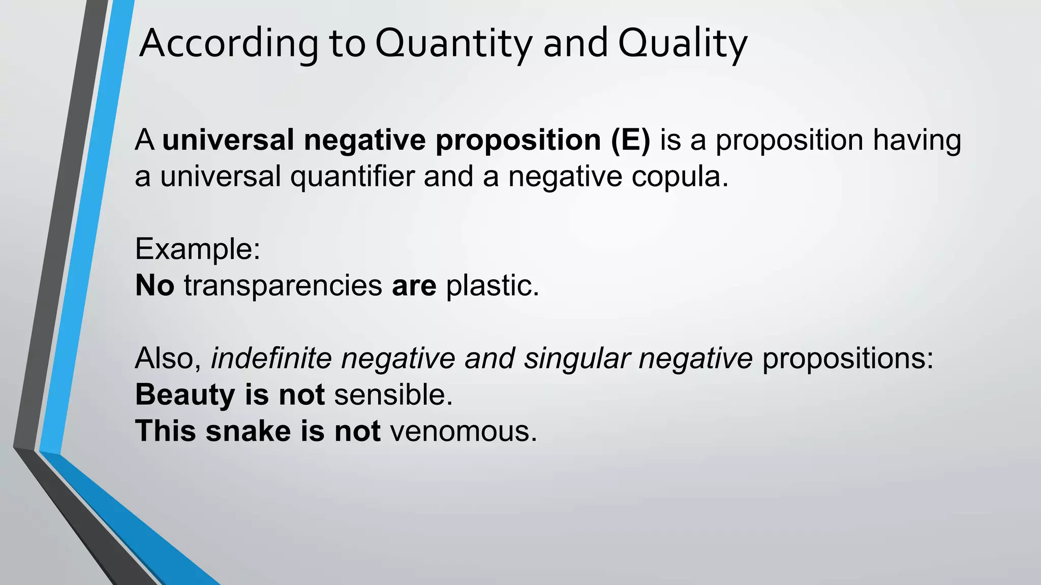 Categorical Propositions- Logic | PPTX