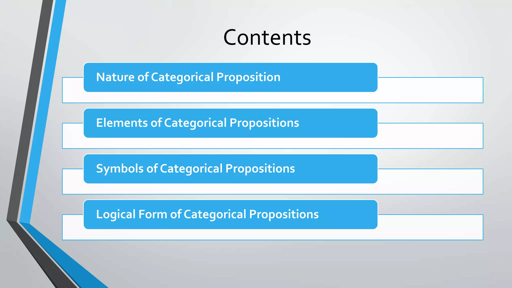 Categorical Propositions- Logic | PPTX