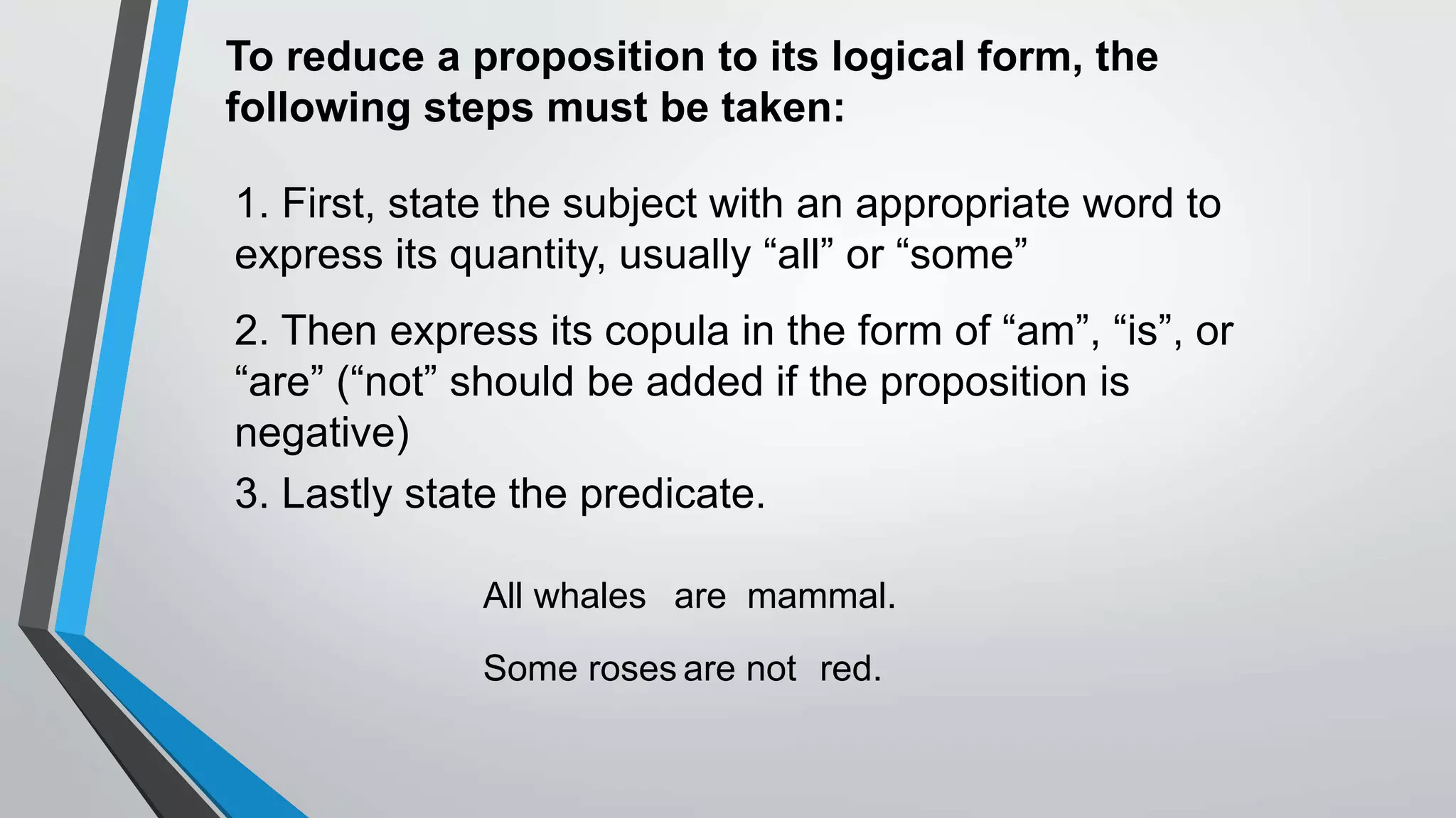 Categorical Propositions- Logic | PPTX