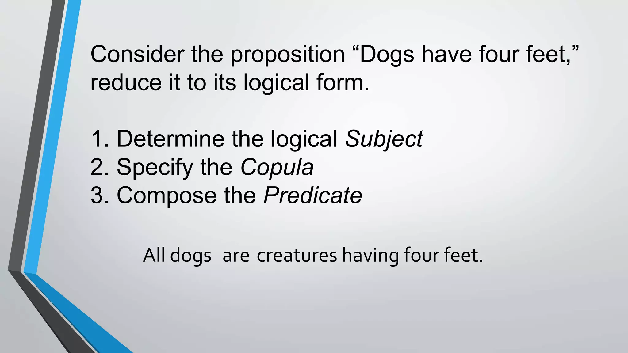 Categorical Propositions- Logic | PPTX