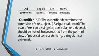 Categorical Propositions- Logic | PPTX