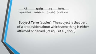 Categorical Propositions- Logic | PPTX