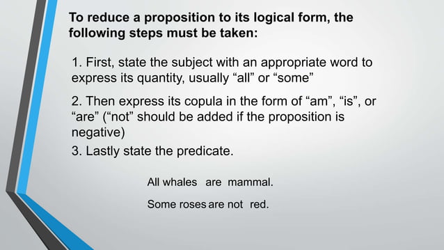 Categorical Propositions- Logic | PPTX | Food & Drink