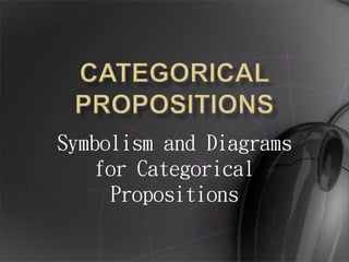 Symbolism And Diagram for Categorical Proposition | PPTX