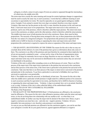 Categorical syllogism | PDF