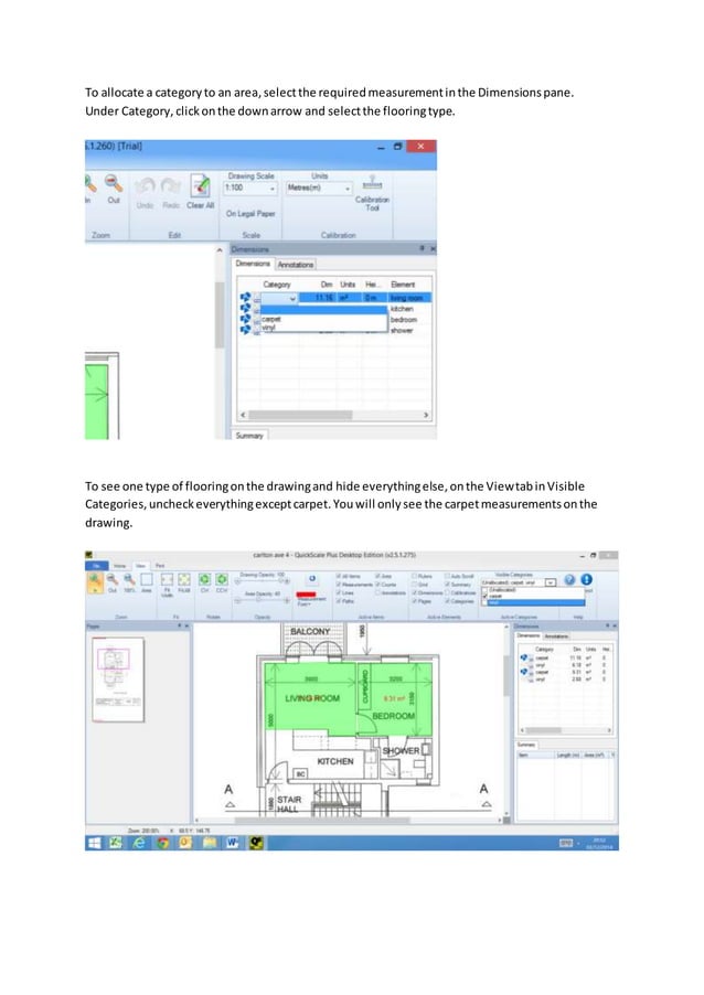 Working with categories/layers in QuickScale | DOCX
