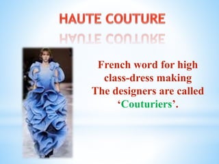 Categories of clothing | PPTX