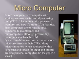 Categories of computer | PPTX