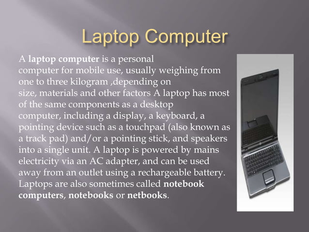 Categories of computer