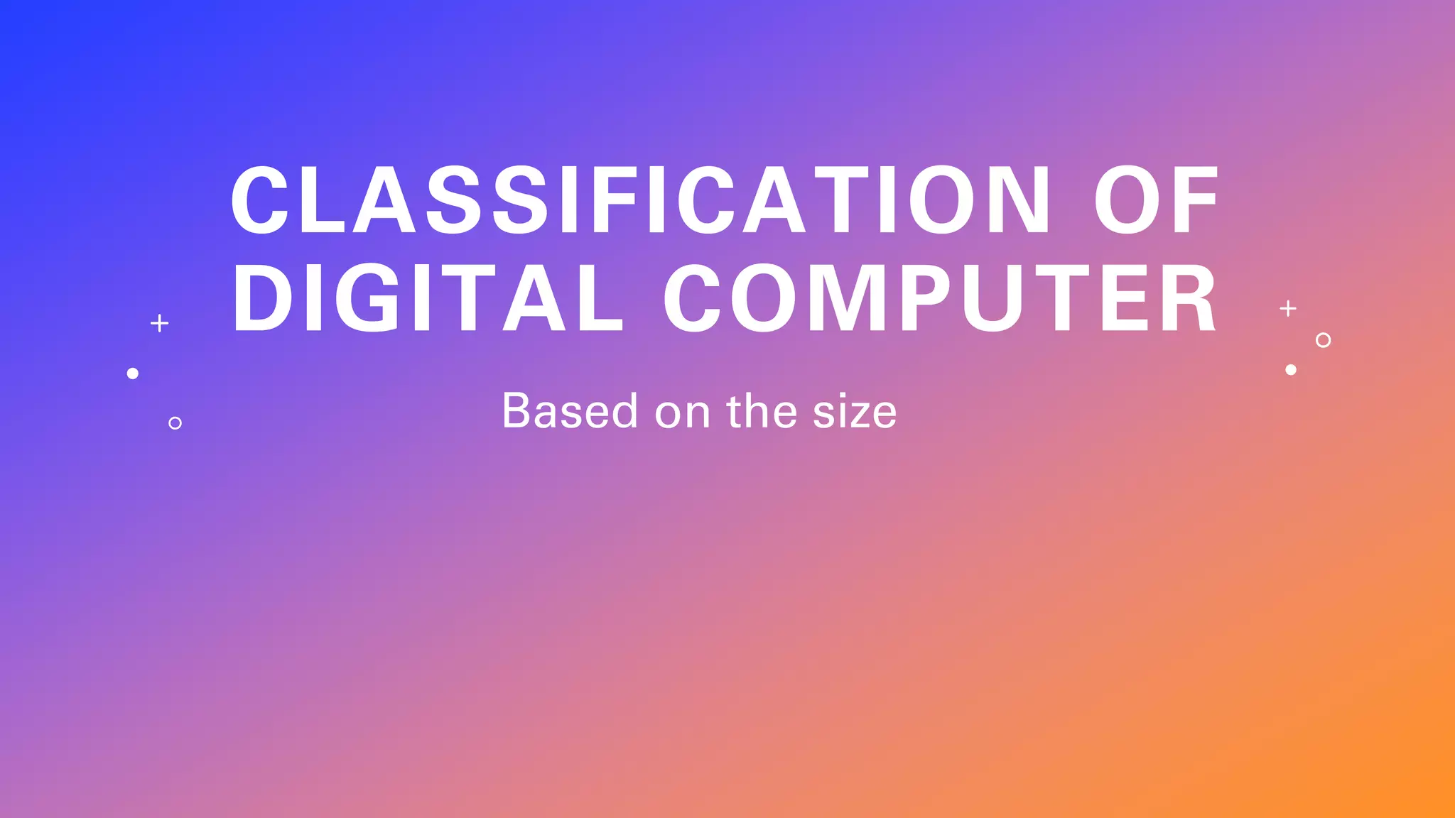 Categories of computer | PDF