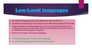 Comprehensive Overview of Computer Types and Programming Languages | PPTX