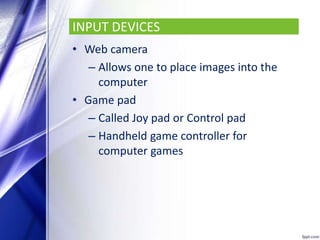 Categories of Computer Hardware | PPTX