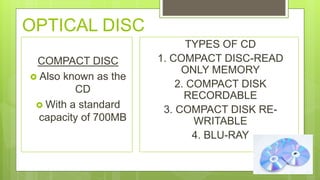 Categories of computer hardware | PPTX