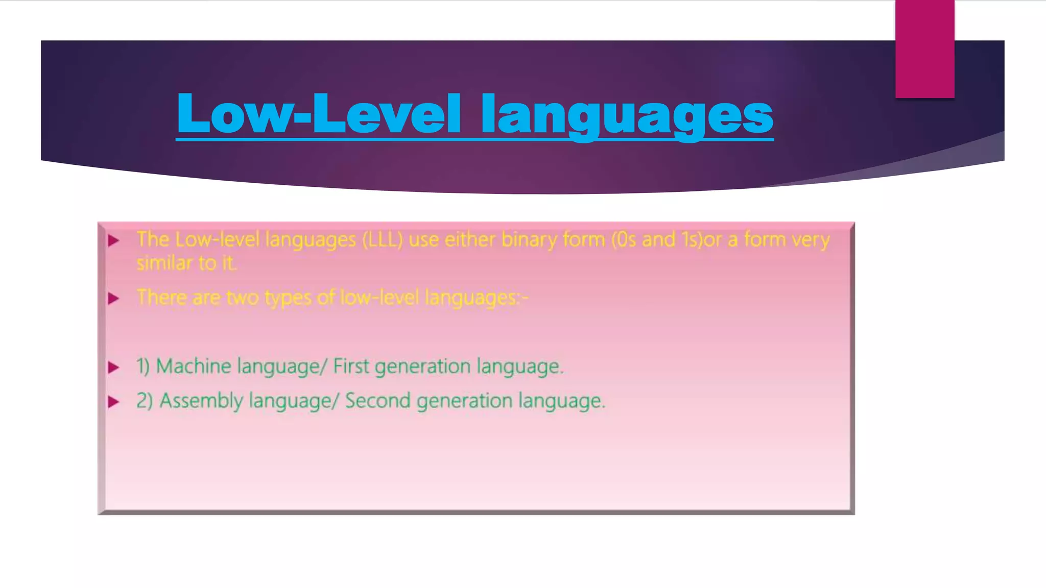 Categories of computers and computer languages ppt | PPTX