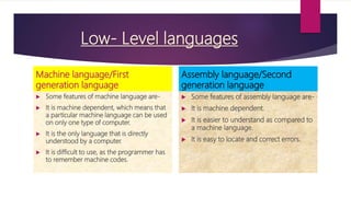 Categories of computers and computer languages ppt | PPTX