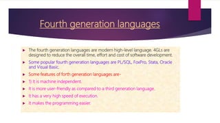 Categories of computers and computer languages ppt