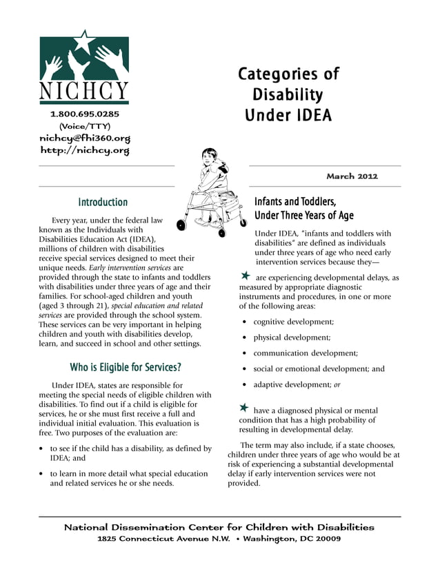 Categories of disability | PDF
