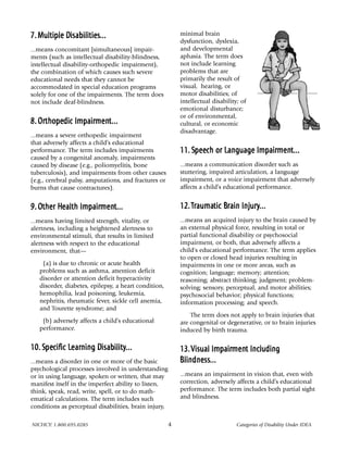 Categories of disability | PDF