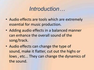 Categories of effects | PPTX