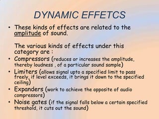 Categories of effects | PPTX