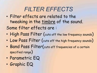Categories of effects | PPTX
