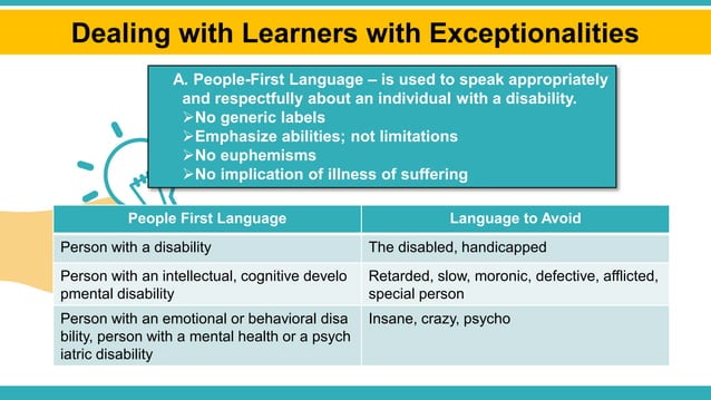 Understanding Categories of Exceptionalities.pptx | Brain and Nervous System Disorders ...