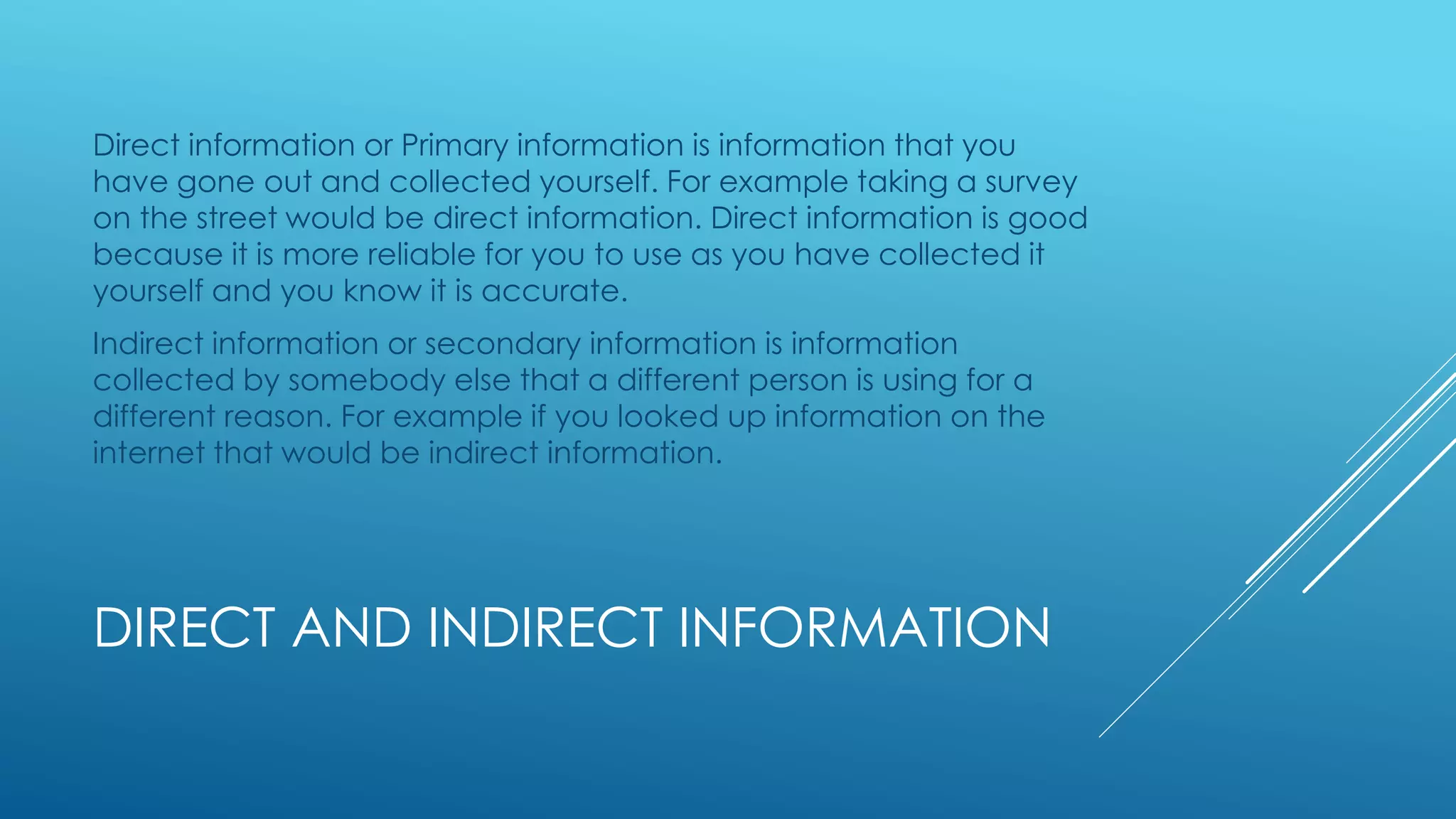 Categories of information | PPTX