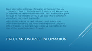 Categories of information | PPTX