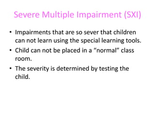 Categories of special education in michigan | PPTX
