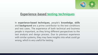 Categories of test design techniques | PPT