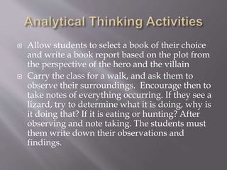 Categories of thinking ppt | PPTX
