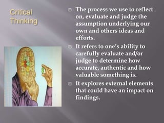 Categories of thinking ppt | PPTX