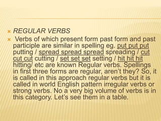 Categories of verb forms a new approach- author.v.mahendiran | PPT