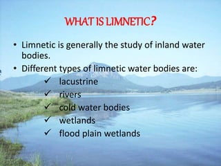 Categorisation of limnetic fisheries resources | PPTX